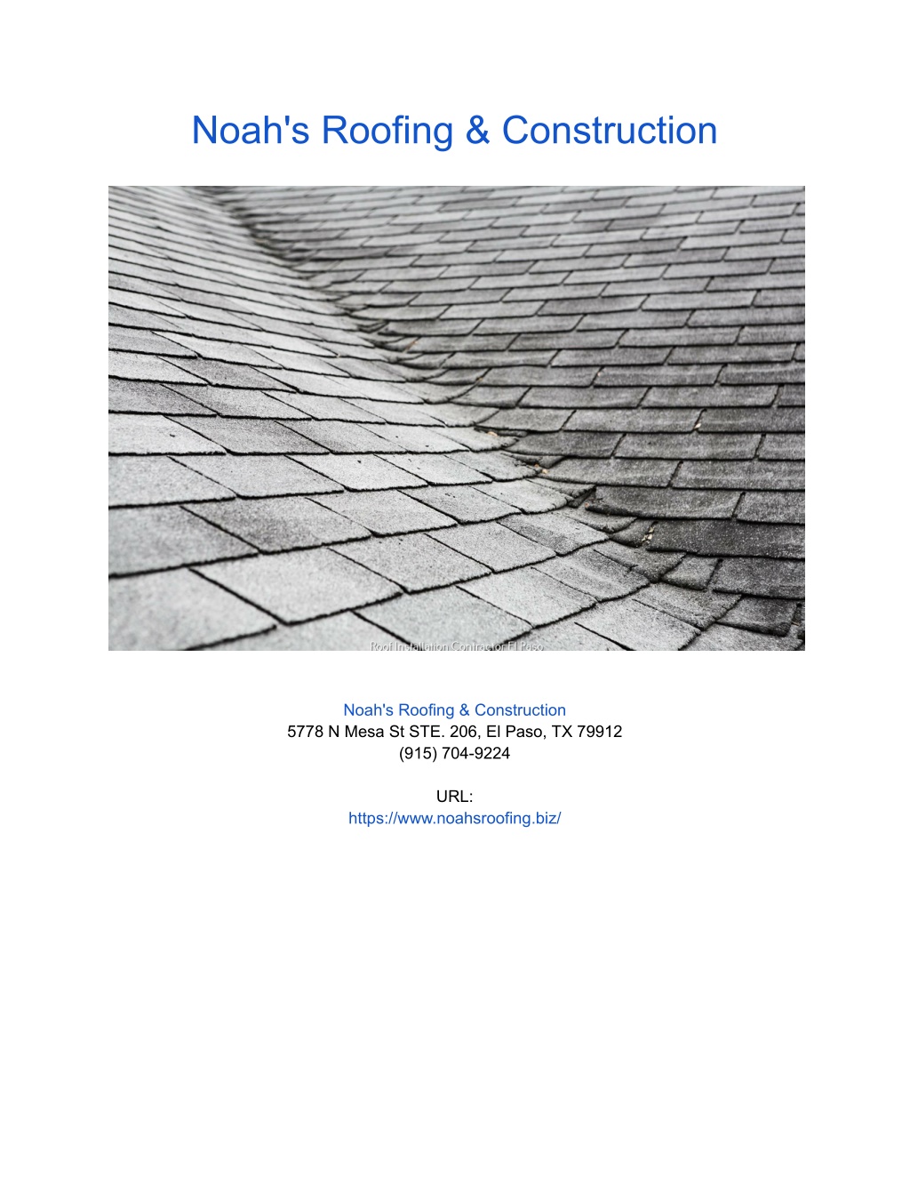 PPT - Noah's Roofing _ Construction_2 PowerPoint Presentation, free download - ID:12064785