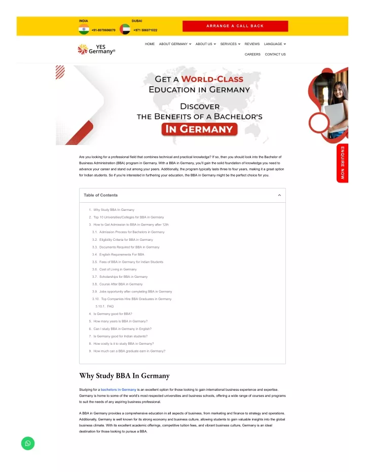 PPT - Study BBA in Germany PowerPoint Presentation, free download - ID ...