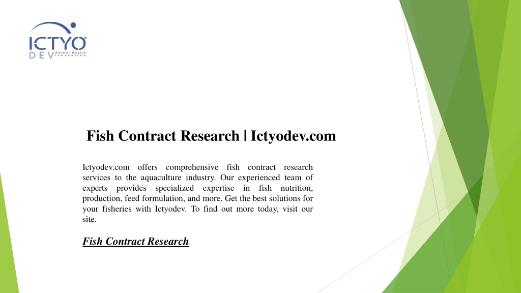 PPT - Fish Contract Research Ictyodev.com PowerPoint Presentation, free ...