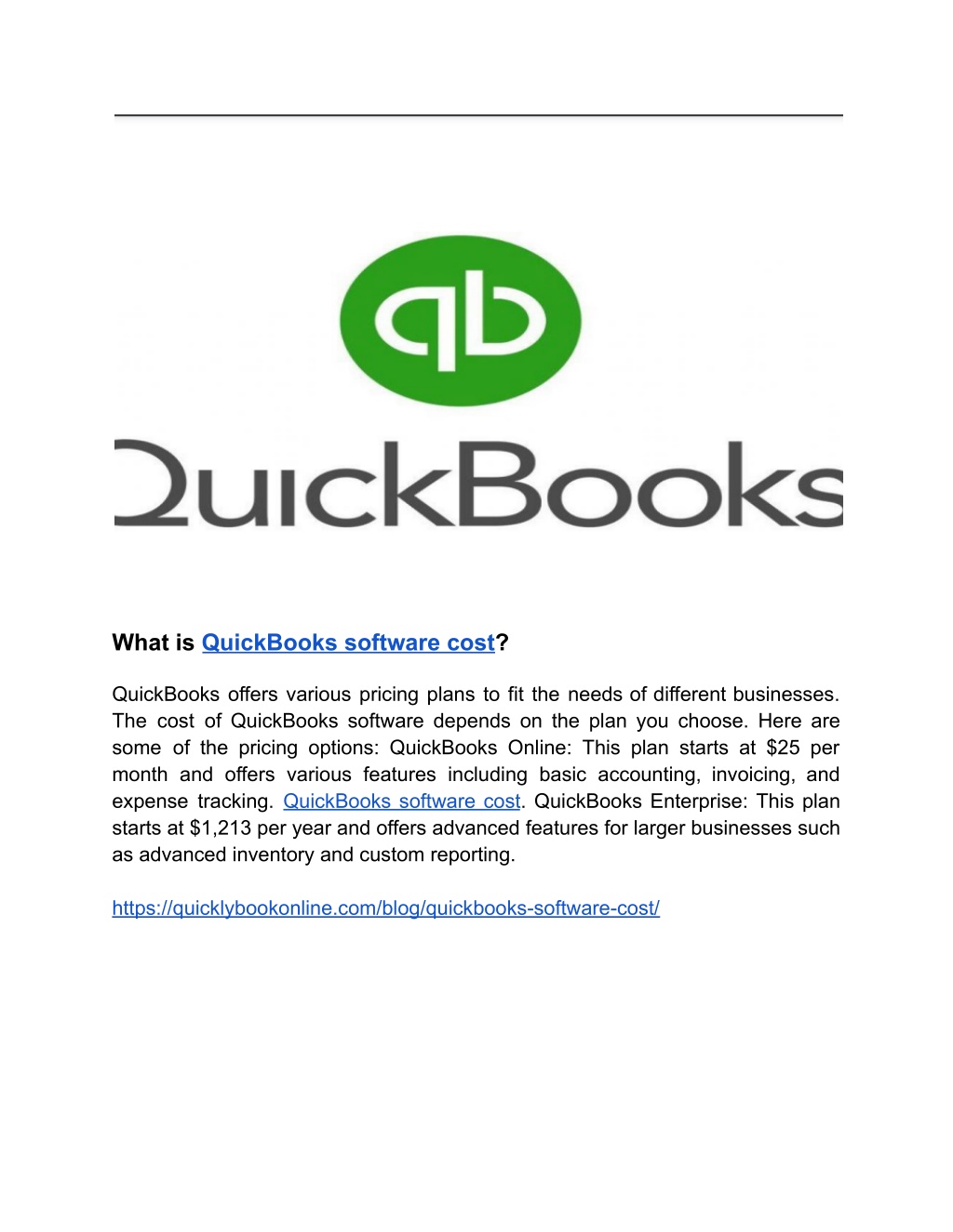 PPT - What is QuickBooks software cost PowerPoint Presentation, free ...