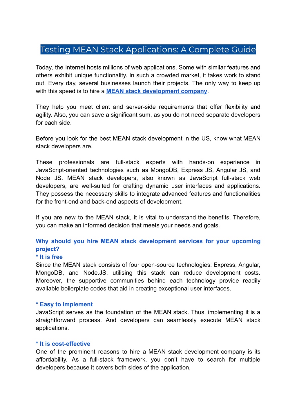 PPT - Testing MEAN Stack Applications A Complete Guide PowerPoint ...