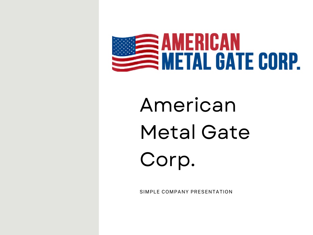 PPT - American Metal Gate Corp. PowerPoint Presentation, free download ...