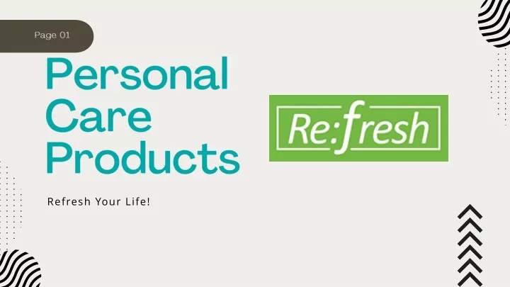PPT - PERSONAL CARE PRODUCTS FOR MEN AND WOMEN PowerPoint Presentation ...