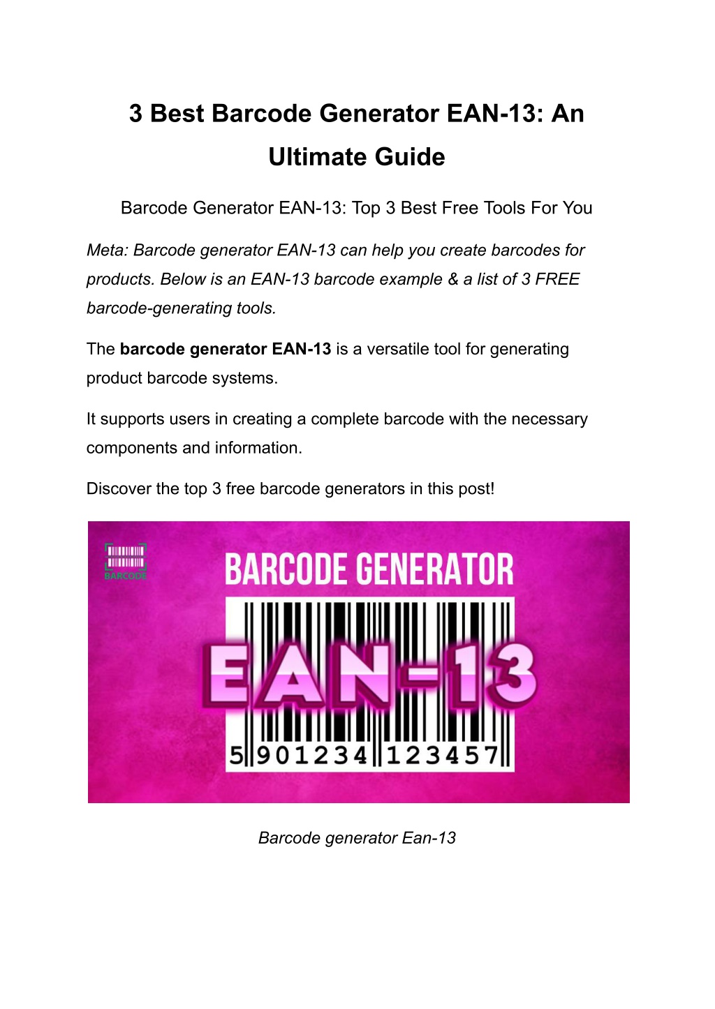 PPT - Barcode Generator EAN-13 PowerPoint Presentation, free download ...
