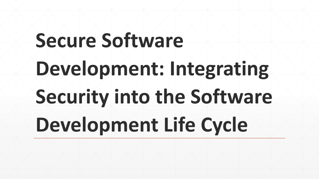 PPT - Integrating Security into the Software Development Life Cycle PowerPoint Presentation - ID ...