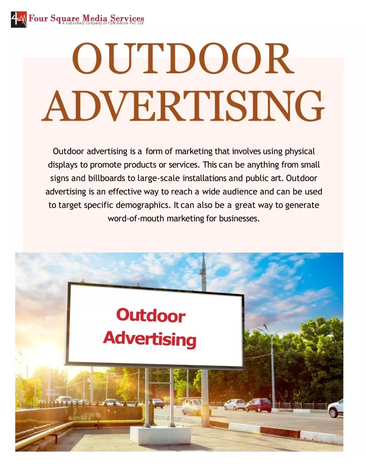 PPT - Outdoor Advertising PowerPoint Presentation, free download - ID ...