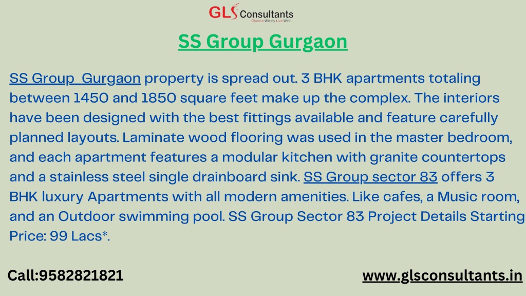 PPT - SS Group Gurgaon PowerPoint Presentation, free download - ID:12071923