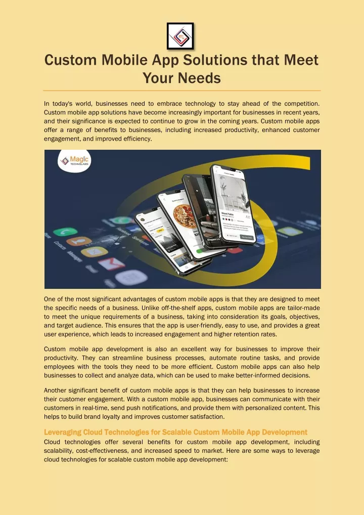 PPT - Custom Mobile App Solutions that Meet Your Needs PowerPoint Presentation - ID:12075336