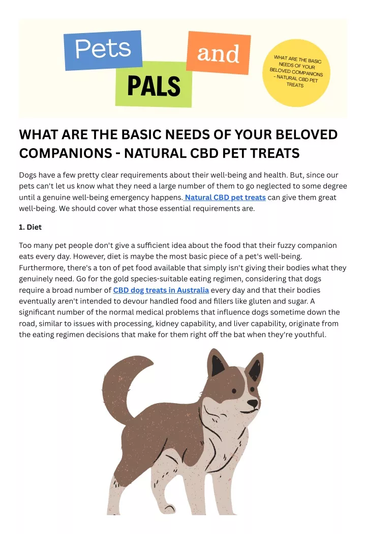 PPT - WHAT ARE THE BASIC NEEDS OF YOUR BELOVED COMPANIONS - NATURAL CBD ...