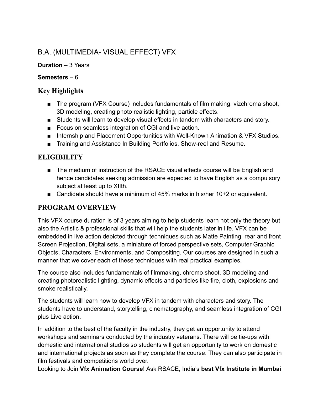 PPT - B.A. (MULTIMEDIA- VISUAL EFFECT) VFX PowerPoint Presentation ...