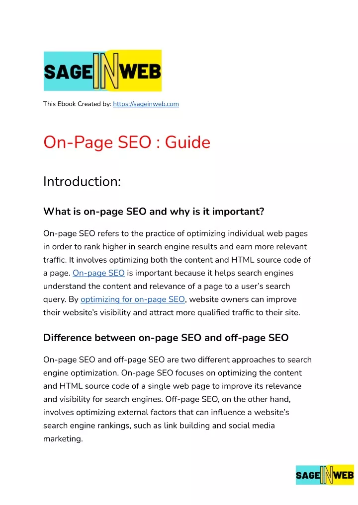 PPT - Mastering On-Page SEO: A Guide to Optimizing Your Website for Search Engines PowerPoint ...