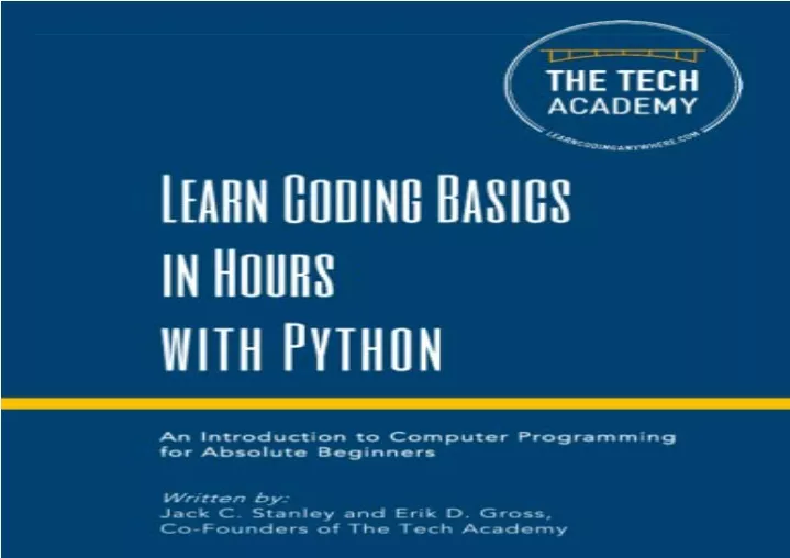 Ppt Download Pdf Learn Coding Basics In Hours With Python Android Powerpoint Presentation