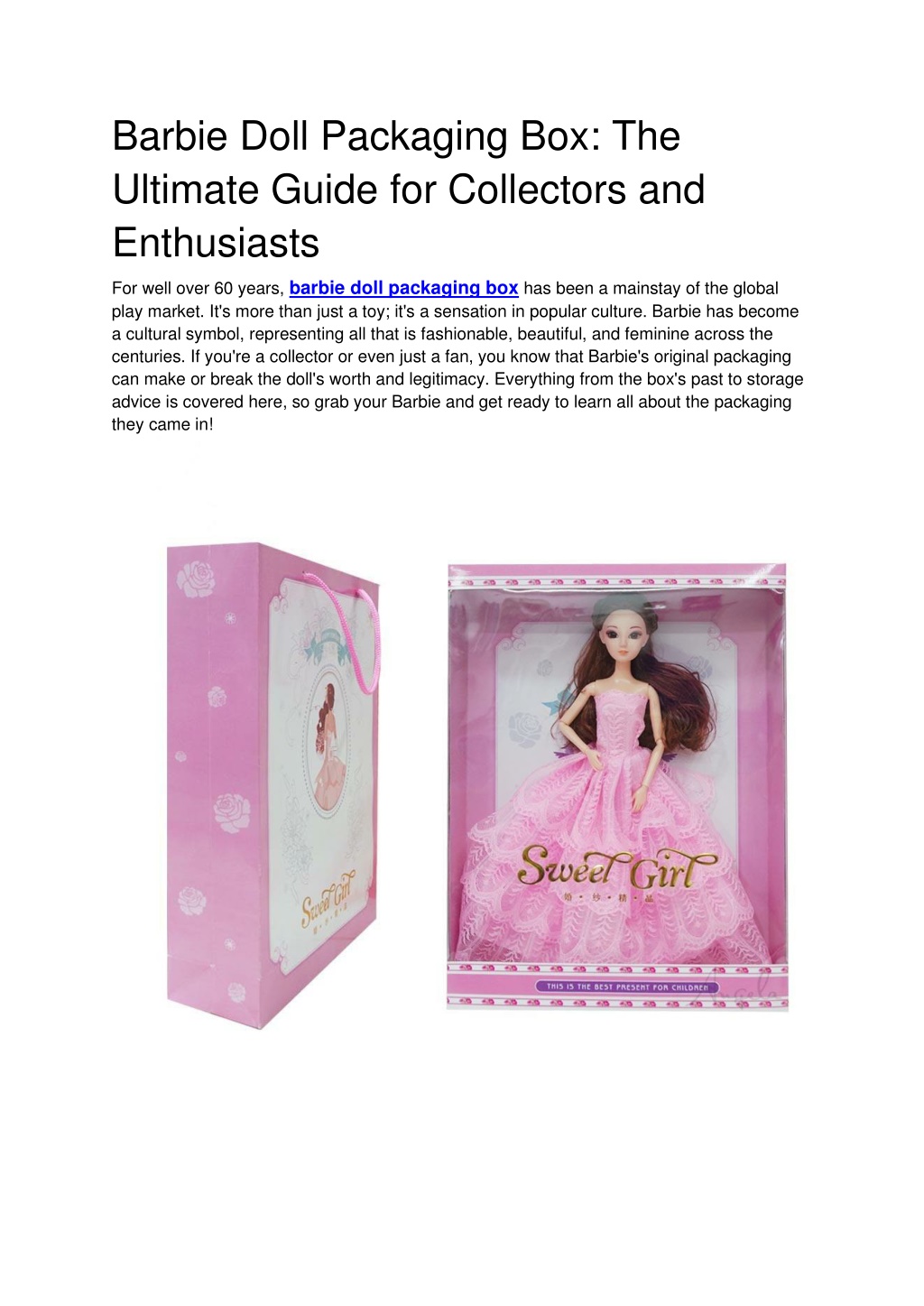 PPT - Barbie Doll Packaging Box_ The Ultimate Guide for Collectors and ...