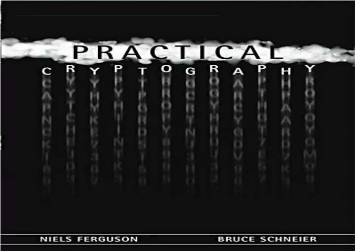 PPT - (PDF BOOK) Practical Cryptography ipad PowerPoint Presentation ... PPT - (PDF BOOK) Practical Cryptography ipad PowerPoint Presentation ...