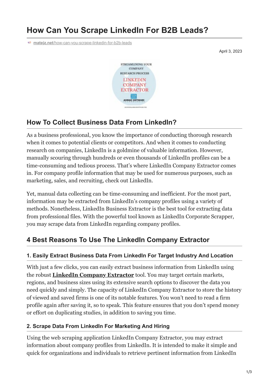 PPT - How Can You Scrape LinkedIn For B2B Leads PowerPoint Presentation ...