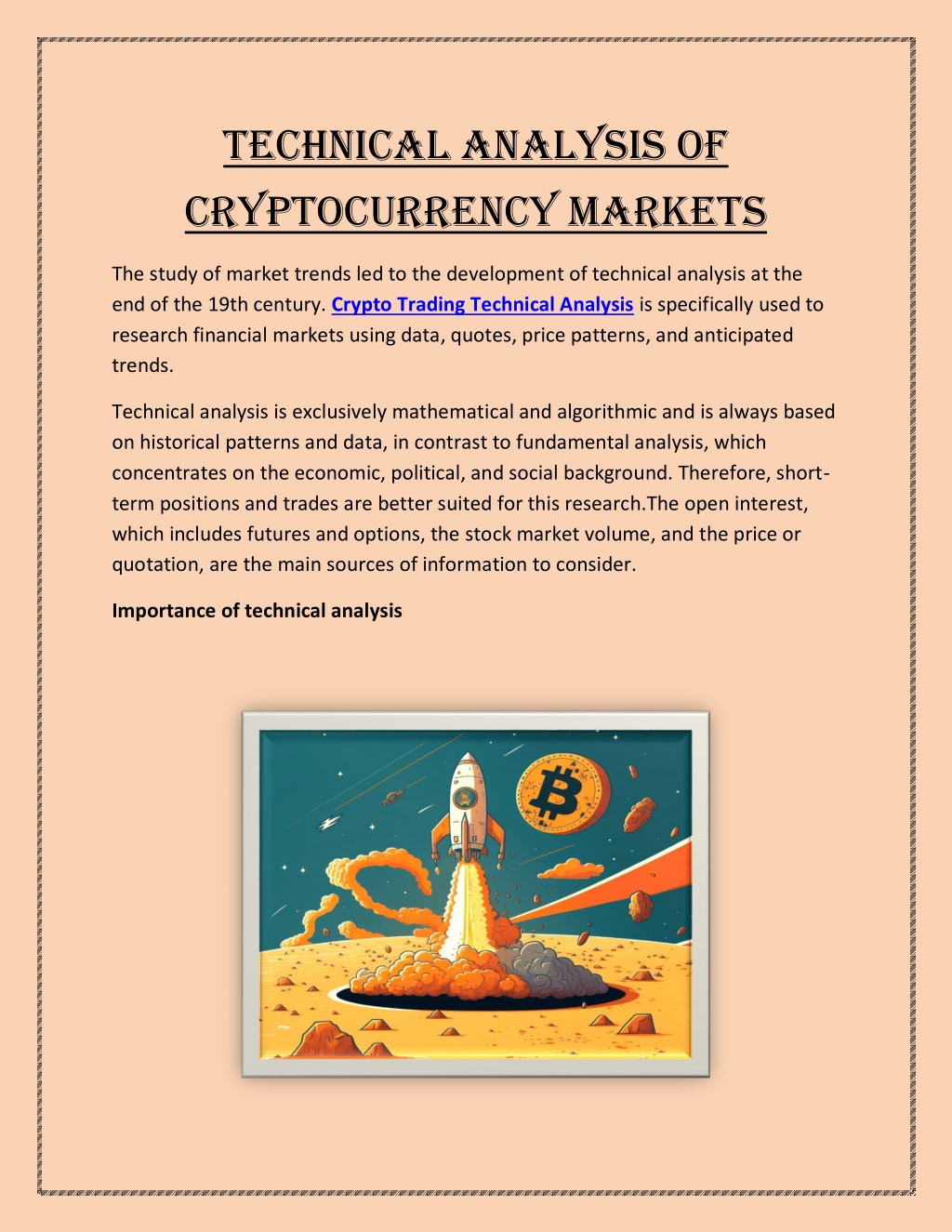 PPT - Technical Analysis of cryptocurrency markets PowerPoint ...