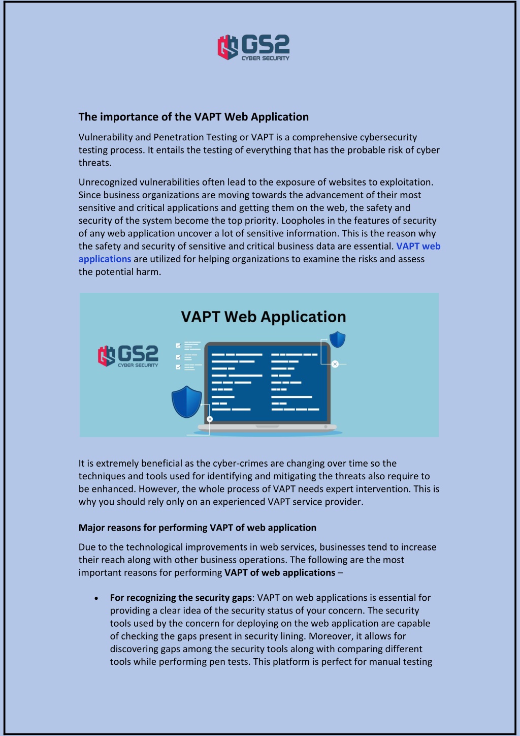 PPT - The importance of the VAPT Web Application PowerPoint Presentation - ID:12087692