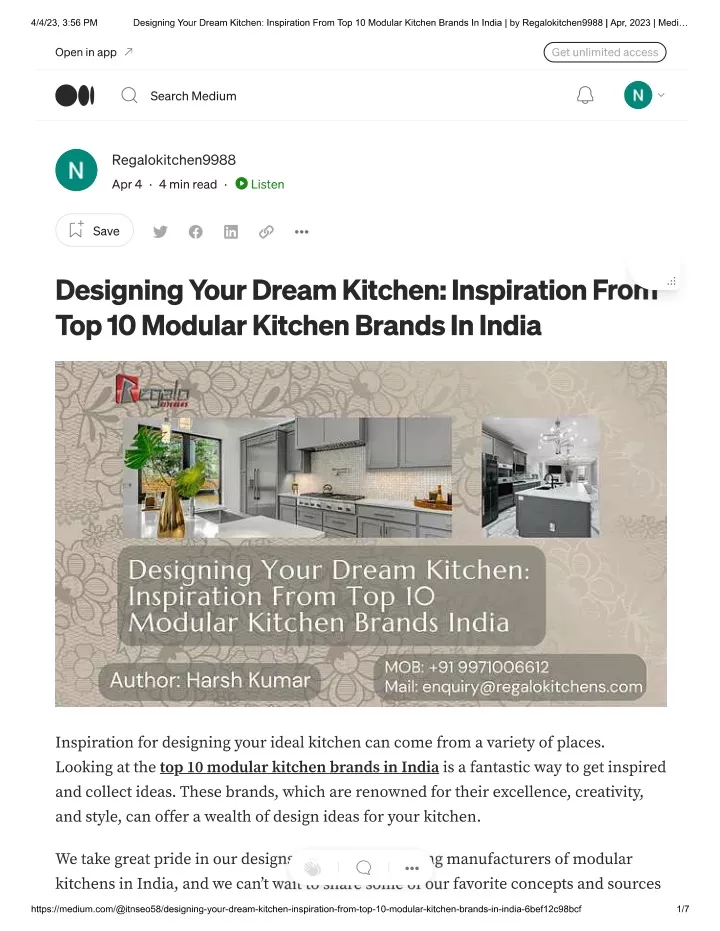 PPT - Designing Your Dream Kitchen Inspiration From Top 10 Modular ...