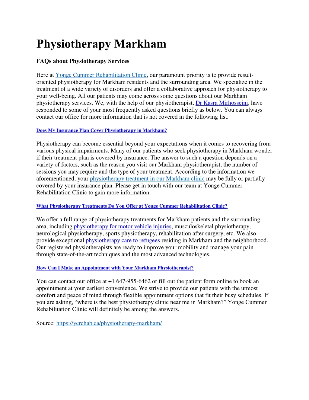 PPT - Physiotherapy Markham PowerPoint Presentation, free download - ID ...