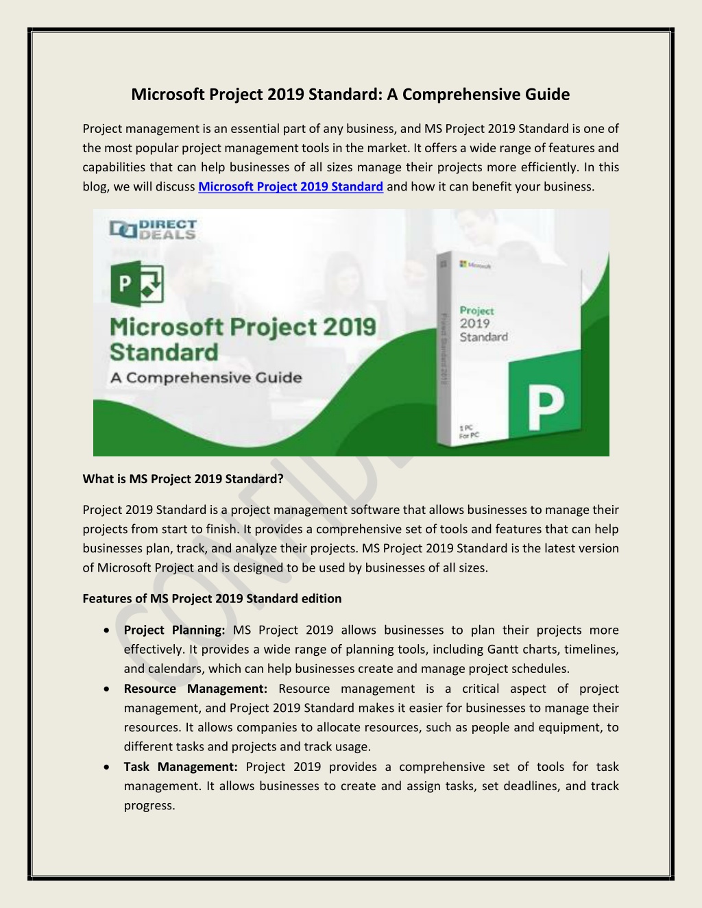 PPT - Microsoft Project 2019 Standard: A Comprehensive Guide PowerPoint ...
