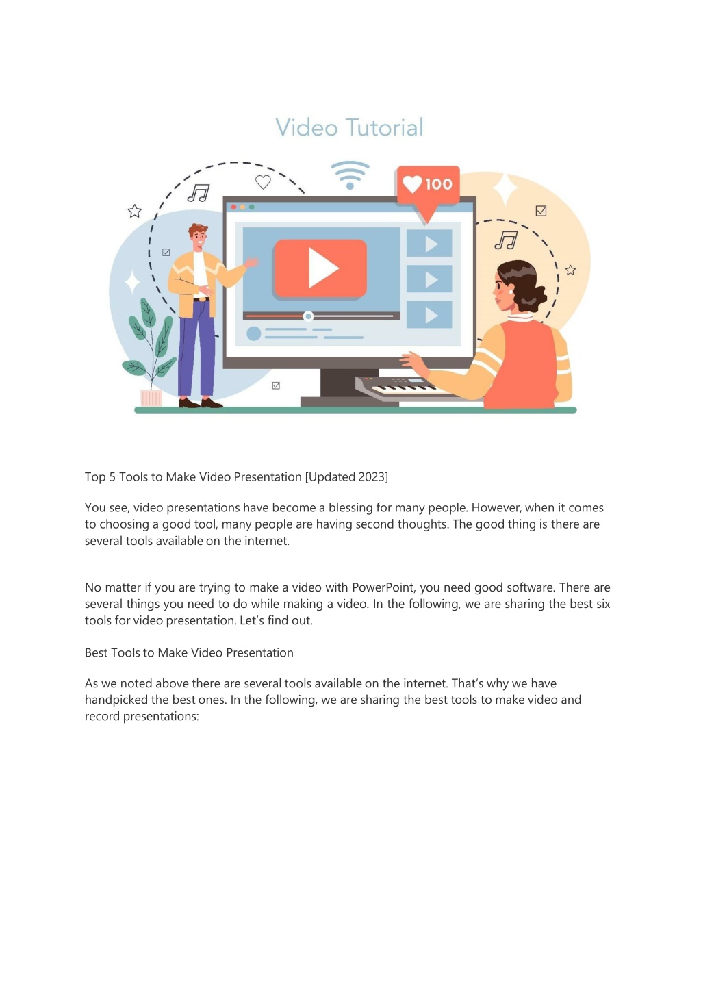 PPT - Top 5 Tools to Make Video Presentation (2) PowerPoint ...