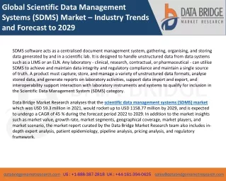 PPT - Global Scientific Data Management Systems (SDMS) Market ...