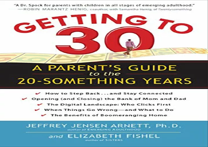 PPT - PDF KINDLE DOWNLOAD Getting to 30: A Parent's Guide to the 20 ...