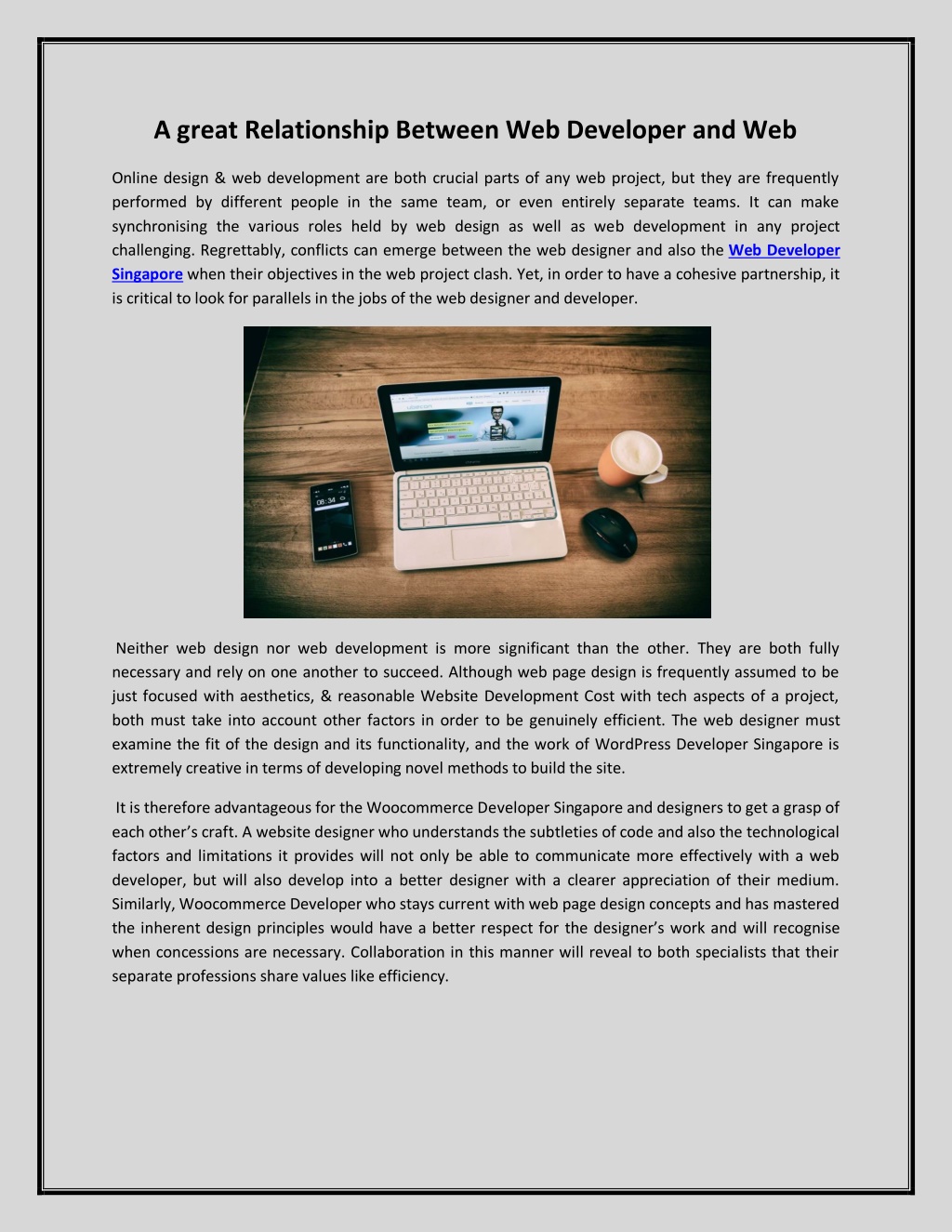 PPT - A great Relationship Between Web Developer and Web PowerPoint ...