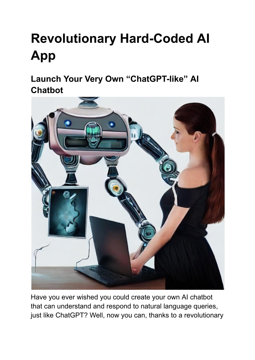 PPT - Revolutionary Hard-Coded AI App PowerPoint Presentation, free ...