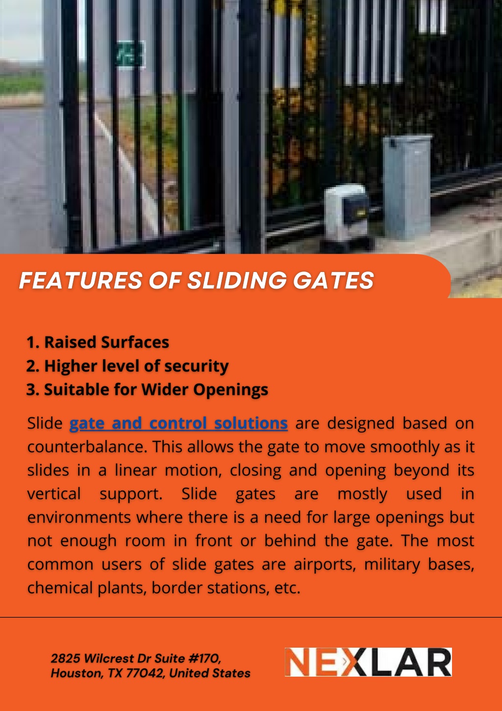 PPT - Get the Best Gate and Control Solution - Nexlar Security ...