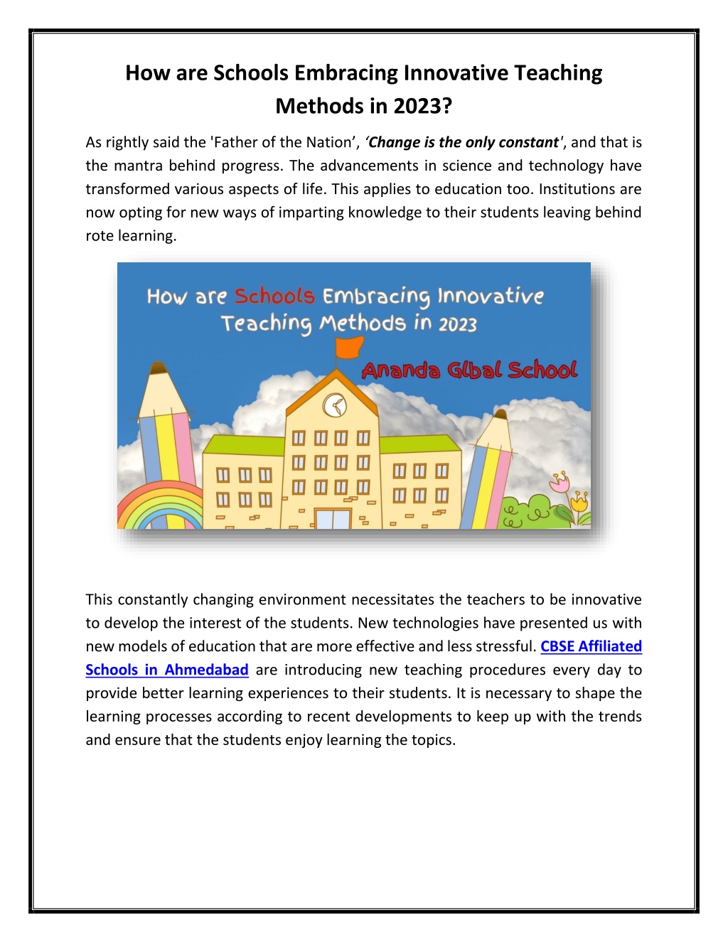 PPT - How are Schools Embracing Innovative Teaching Methods in 2023 PowerPoint Presentation - ID ...