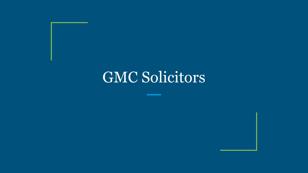 PPT - GMC Solicitors PowerPoint Presentation, free download - ID:12104303
