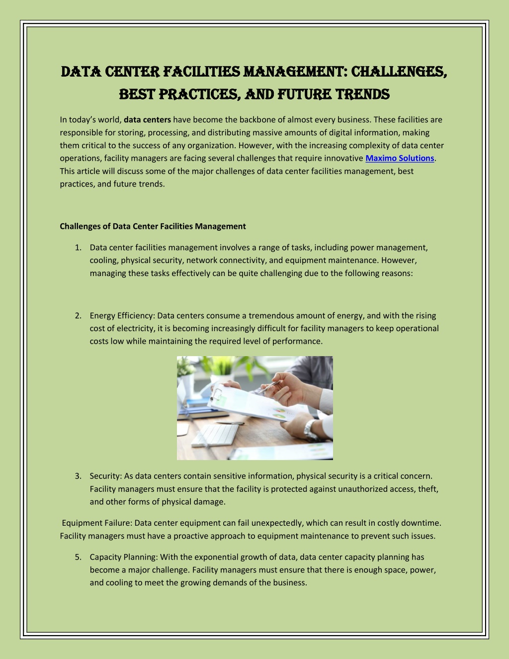 PPT - Data Center Facilities Management PowerPoint Presentation, free ...