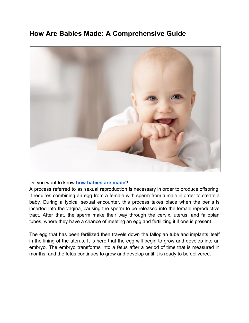 PPT - How Are Babies Made: A Comprehensive Guide PowerPoint ...