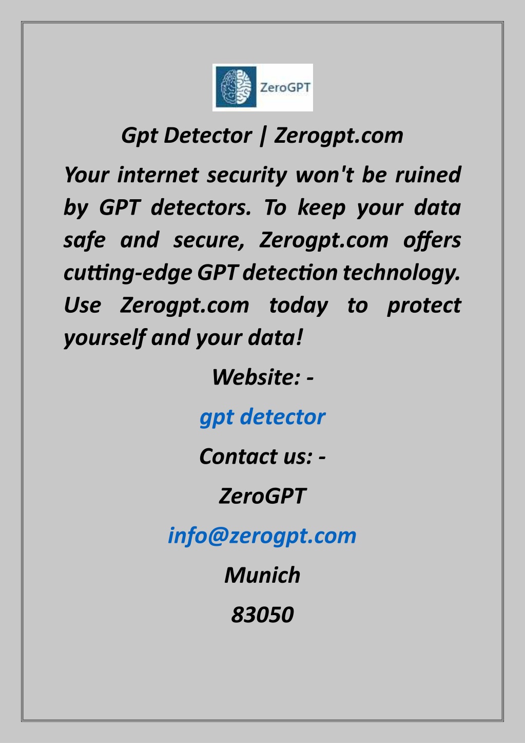 PPT - Gpt Detector Zerogpt PowerPoint Presentation, free download - ID ...