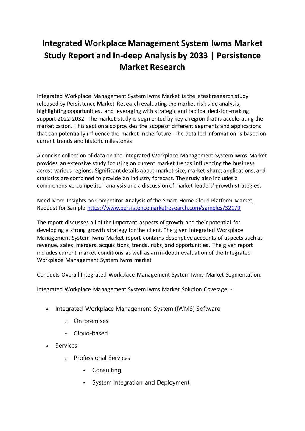 PPT - Integrated Workplace Management System Iwms Market PowerPoint ...