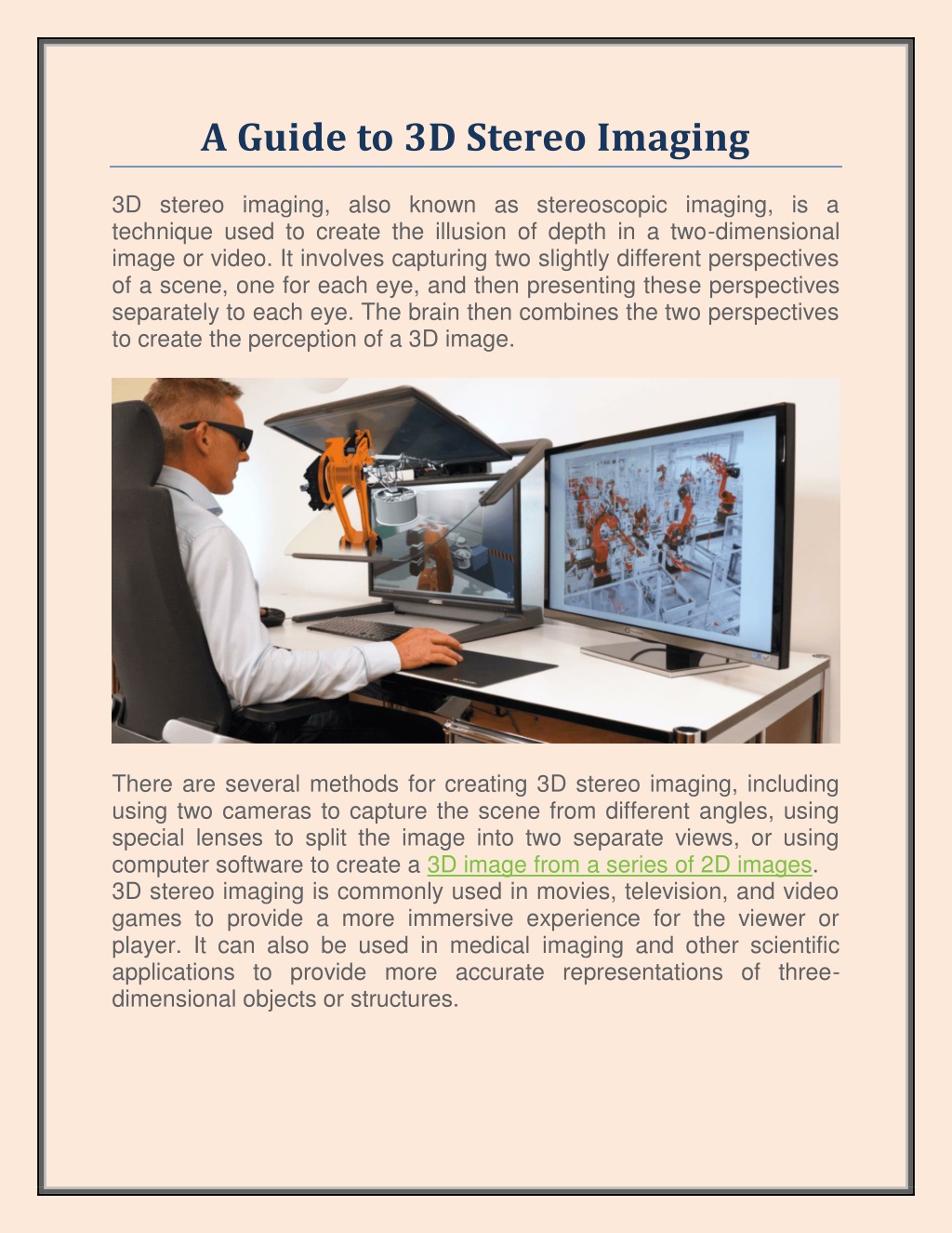 PPT - A Guide to 3D Stereo Imaging PowerPoint Presentation, free ...