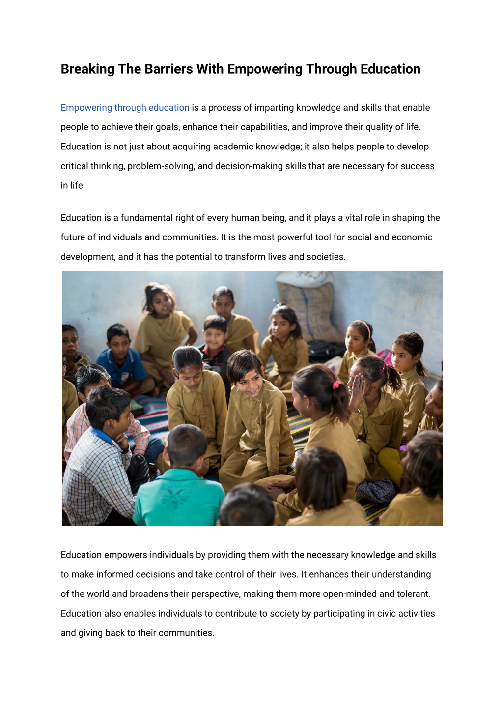 PPT - Breaking The Barriers With Empowering Through Education ...