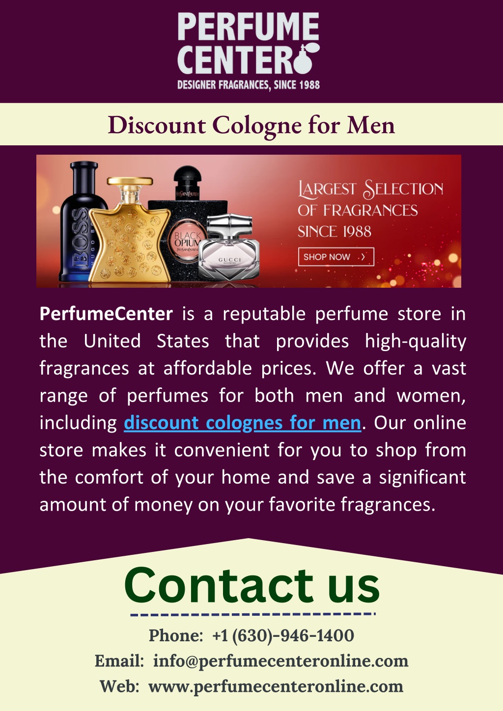 PPT - Discount Cologne for Men PowerPoint Presentation, free download ...