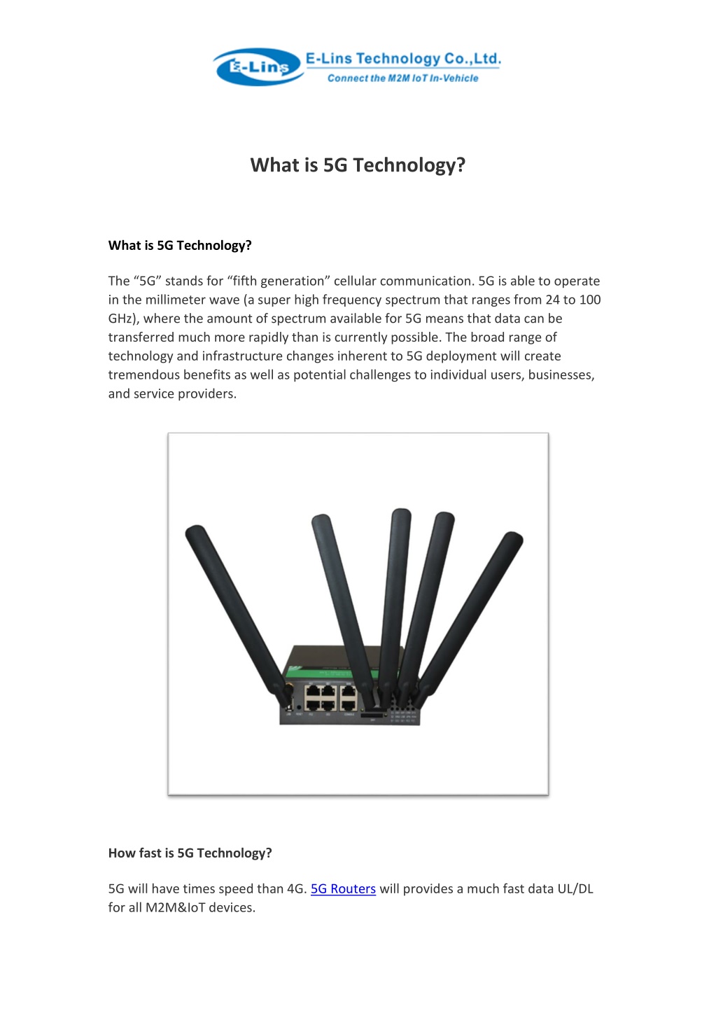 PPT - What is 5G Technology? | E-Lins Technology PowerPoint Presentation - ID:12118727