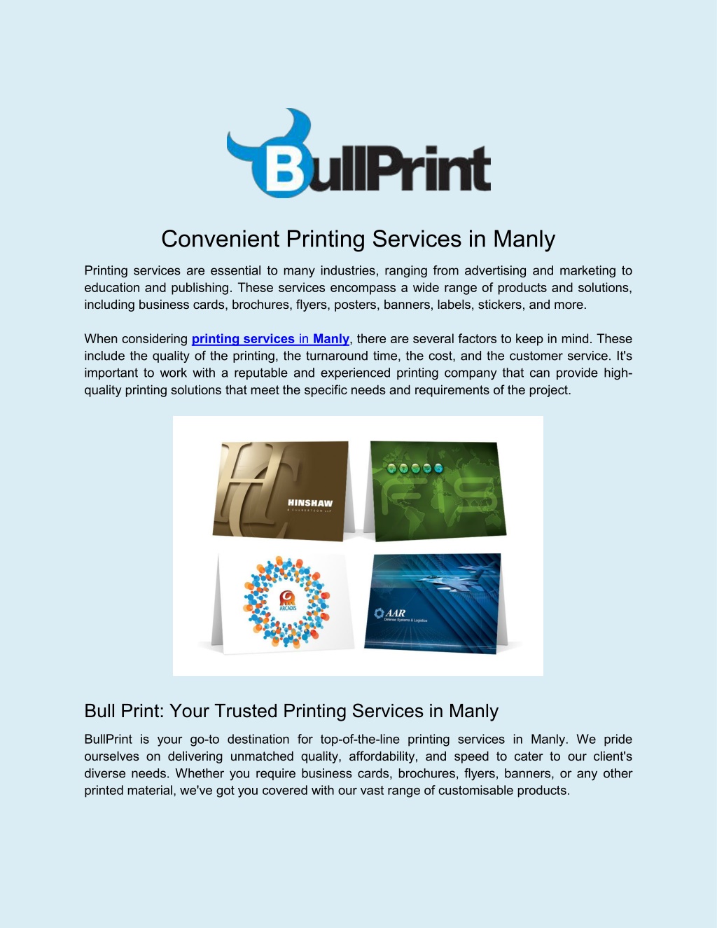 PPT - Convenient Printing Services in Manly PowerPoint Presentation ...