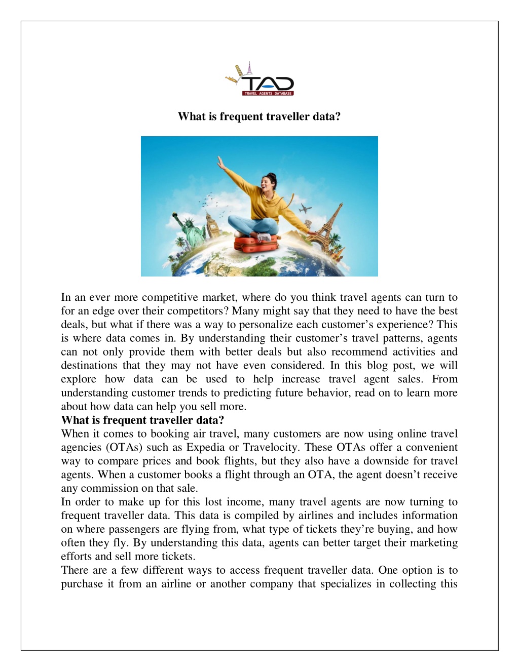 PPT - What is frequent traveller data PowerPoint Presentation, free ...