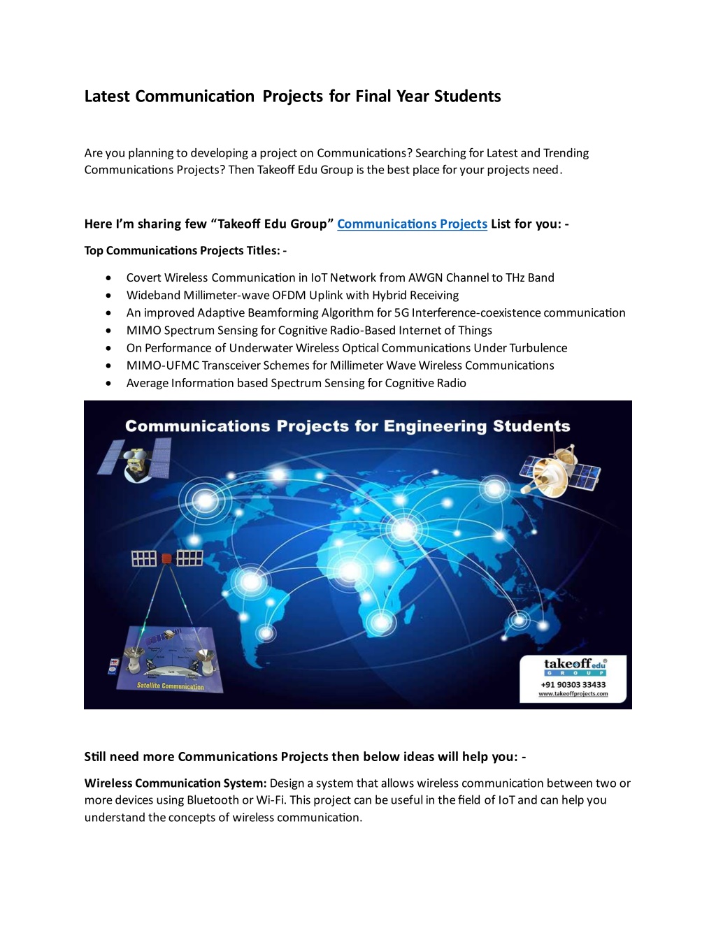 PPT - Latest Communication Projects for Final Year Students PowerPoint ...