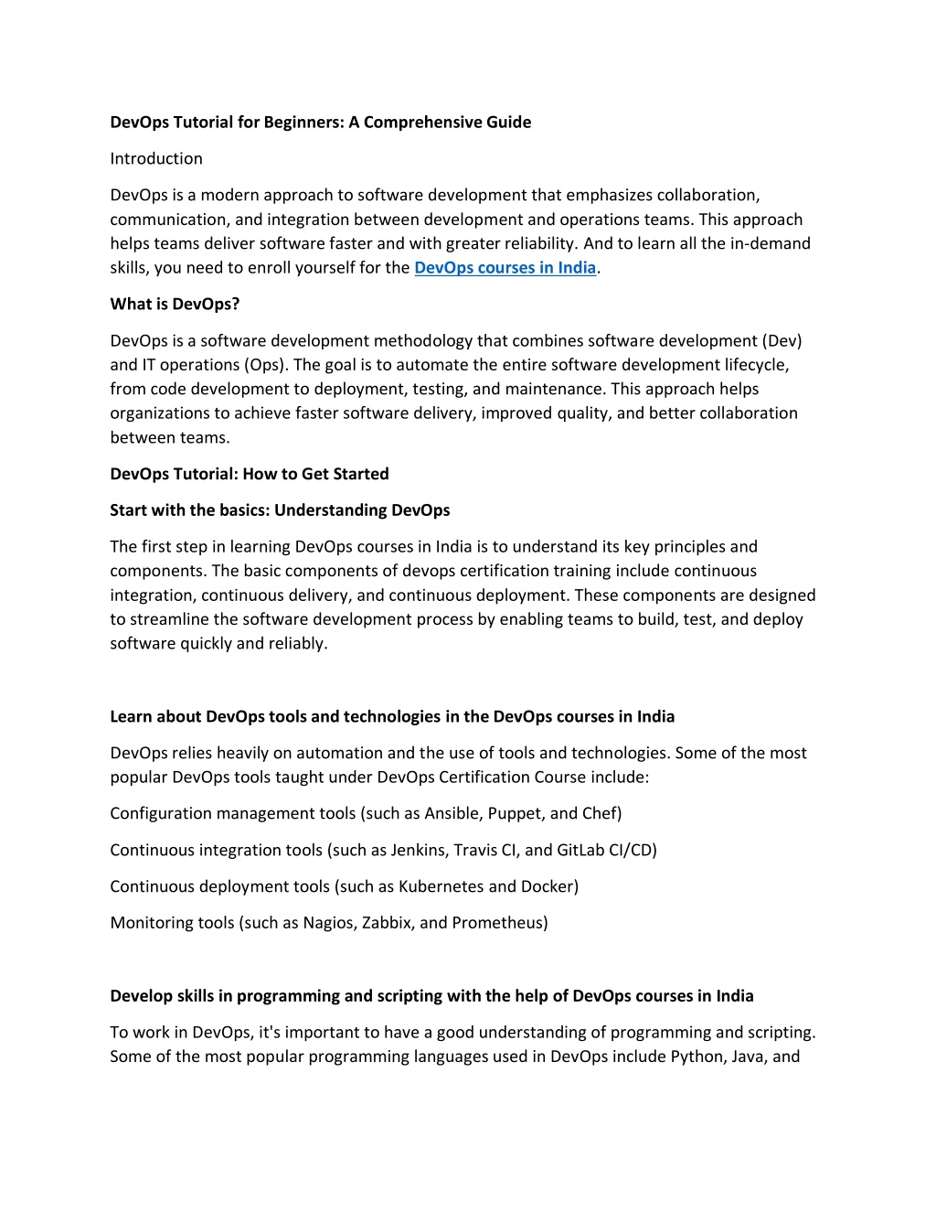 PPT - DevOps Tutorial for Beginners: A Comprehensive Guide PowerPoint Presentation - ID:12123122