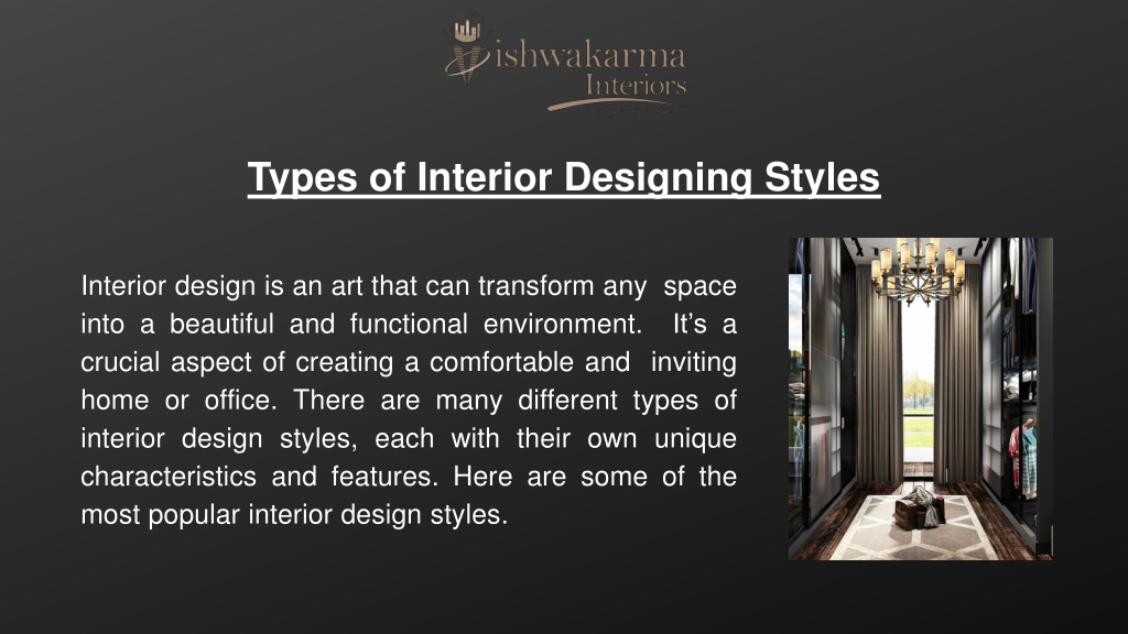 PPT - Types of Interior Designing Styles PowerPoint Presentation, free ...