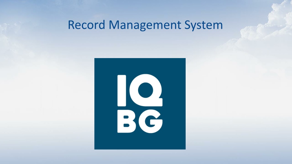 PPT - Record Management System PowerPoint Presentation, free download ...
