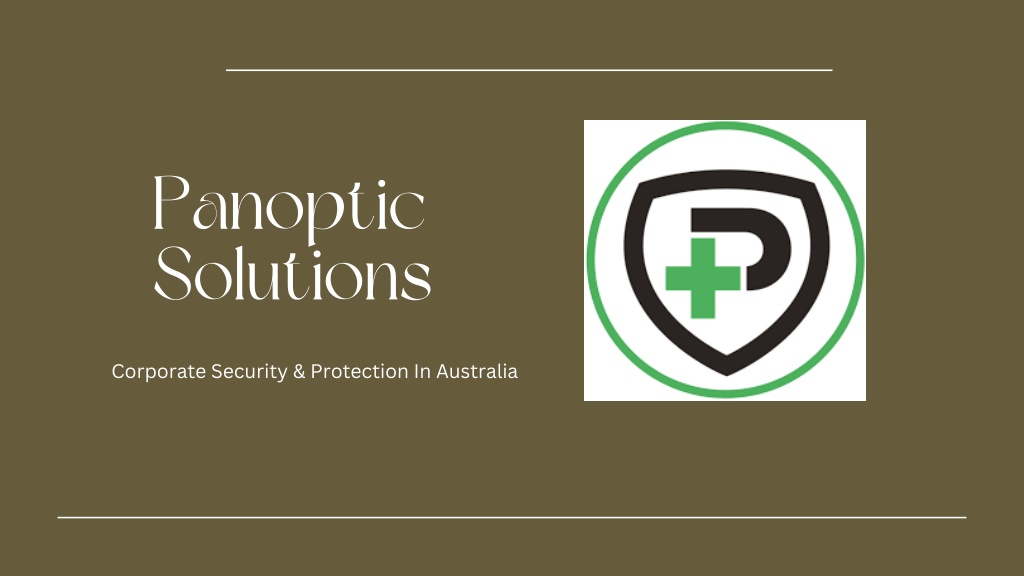 PPT - Panoptic Solutions PowerPoint Presentation, free download - ID:12129535