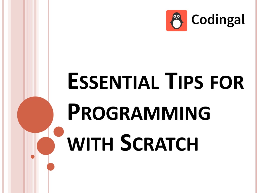 PPT - Essential Tips for Programming with Scratch PowerPoint ...